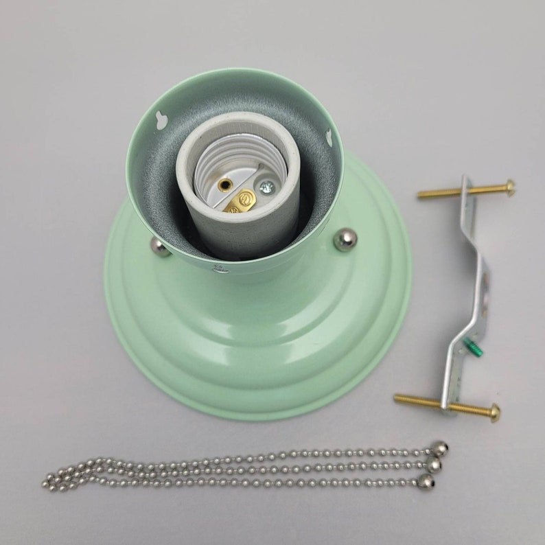 LOOK JADITE GREEN 3-chain Light Fixture vintage Art Deco - Etsy