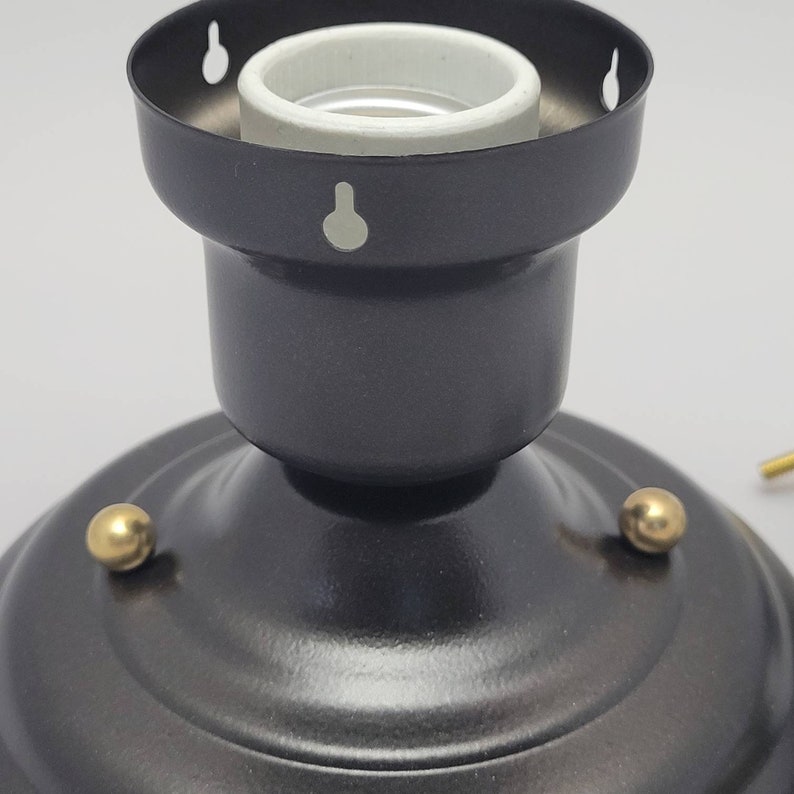 LOOK!!! NEW BRONZE 3-chain Light Fixture -vintage Art Deco Shade Three ...