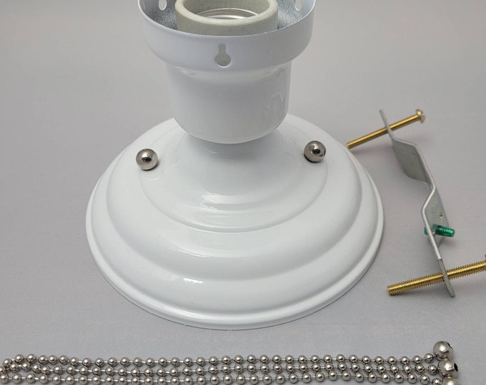 Art Deco Styled, New Oil Rubbed Bronze Finished Beaded 3 Chain Ceiling ...