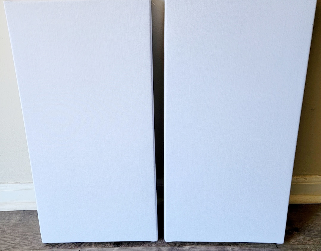 White Sound Absorbing Acoustic Wall Panels SET of 4 - Etsy