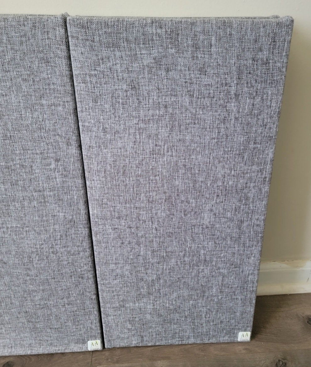 4 Linen Gray Sound Absorbing Acoustic Wall Panels - SET of 4 - Etsy