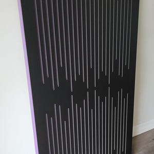 Sound Absorber/diffuser Acoustic Wall Panel Black Finish Veneer ...
