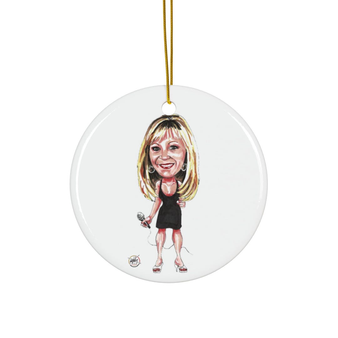 Corrie Sachs - Round Ceramic Ornaments - Etsy
