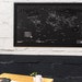 All Black Map, Customizable All Black Artistic World Map, Customizable ...