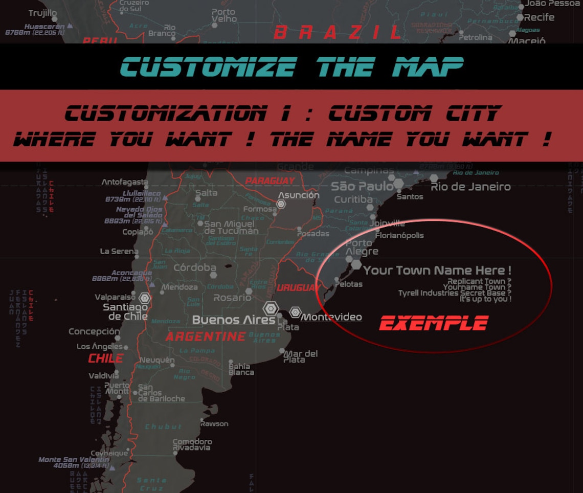 High Quality Blade Runner Inspired Map Blade Runner World | Etsy