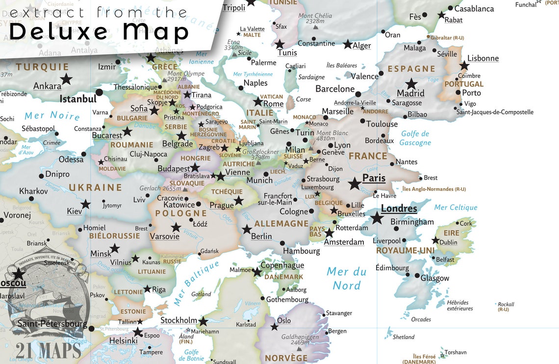 Upside Down Map With a South-up Orientation Reversed Map - Etsy