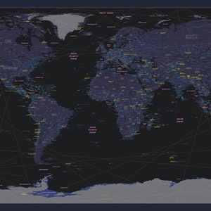 High Quality Cyberpunk Map Map, Cyberpunk World Map, Blade Runner Art ...