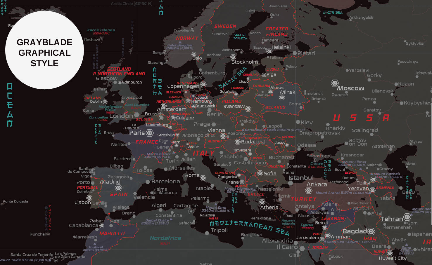 Dystopian Custom World Map, I'll Draw an Alternate History Map, a ...