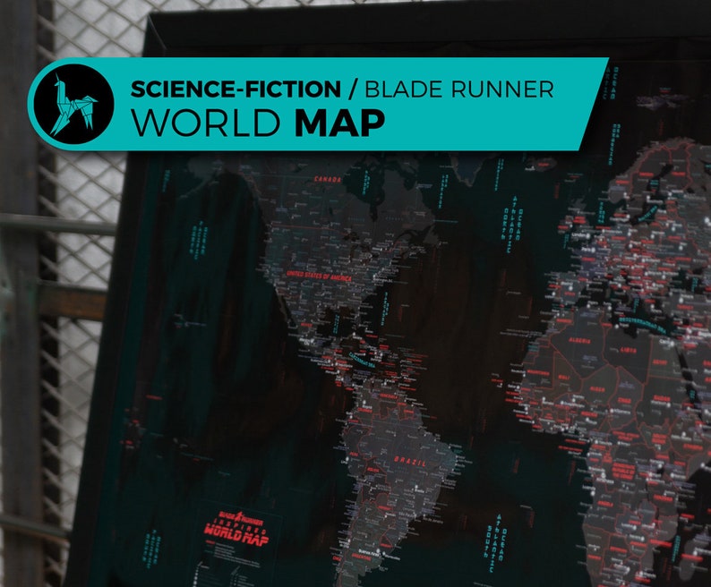 High Quality Blade Runner Inspired Map Blade Runner World - Etsy UK
