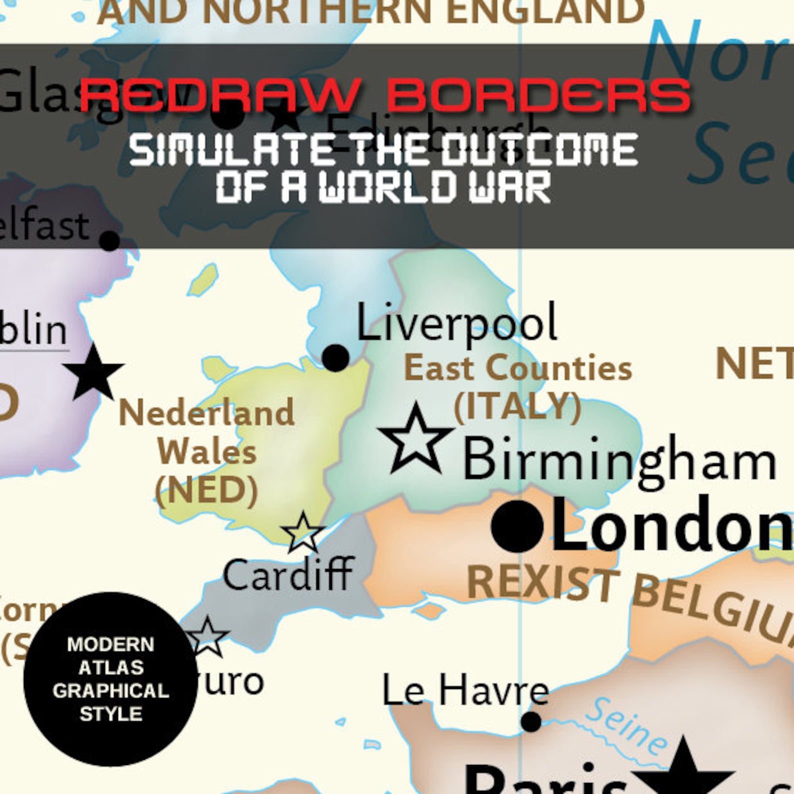 Dystopian Custom World Map I'll draw an Alternate History | Etsy