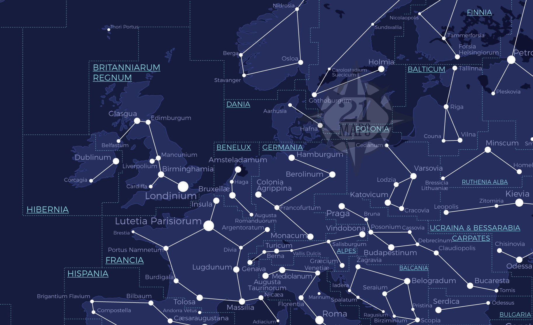 Artistic Constellation World Map a Geographic Map Inspired by - Etsy