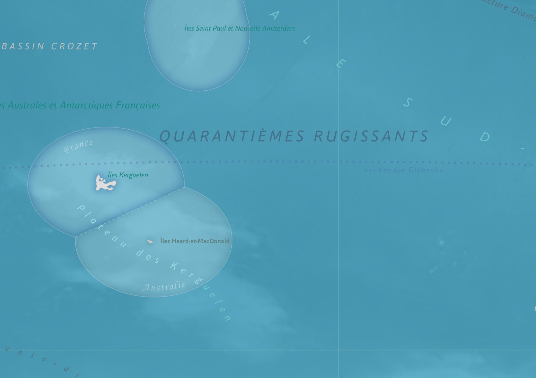 Oceanic World Map a Relaxing World Map Based on the Ocean - Etsy