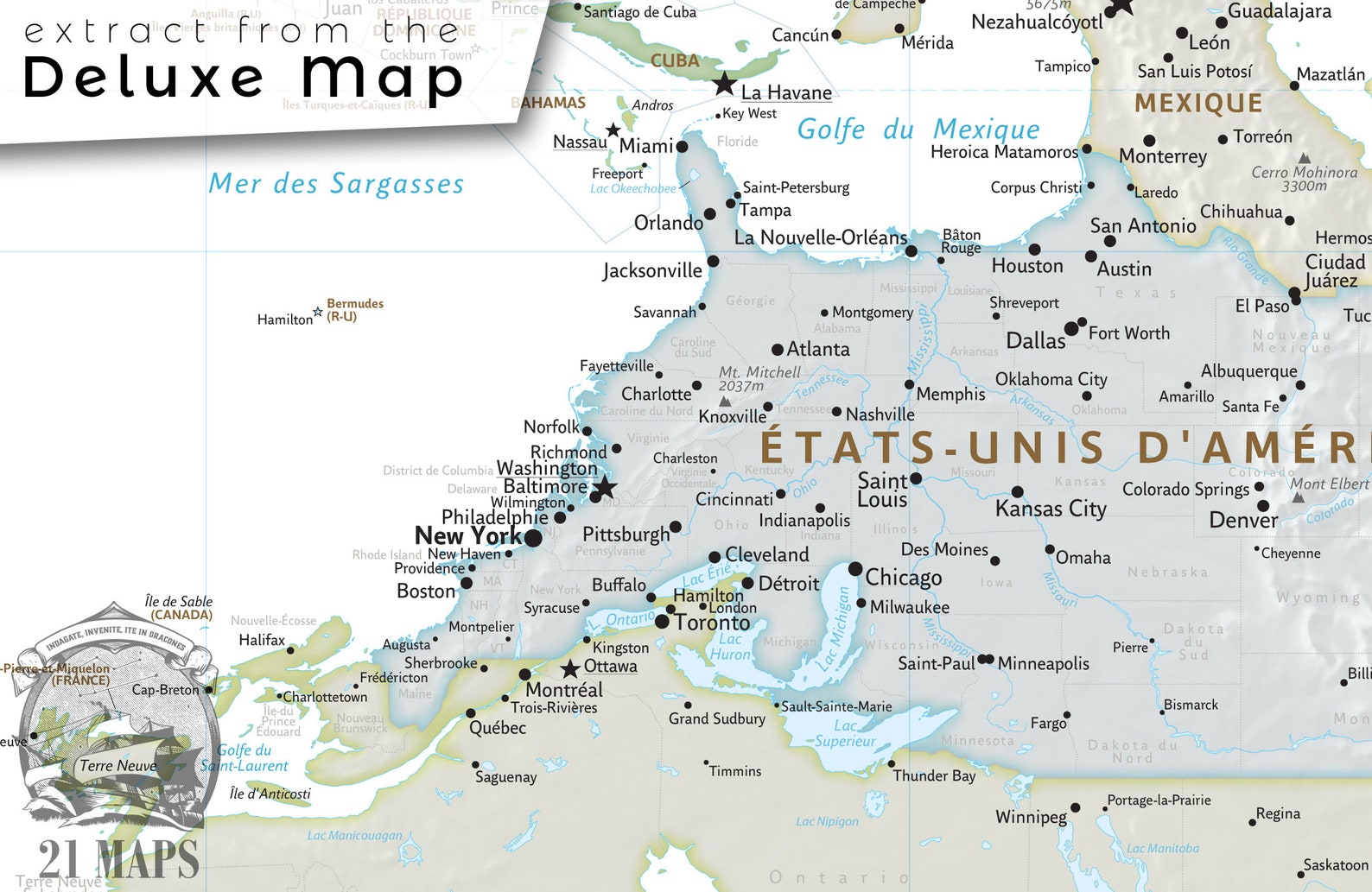 Mapa al revés con orientación sur arriba, Mapa invertido, Mapa único ...