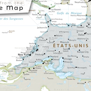 Upside Down Map With a South-up Orientation, Reversed Map, Unique Map ...