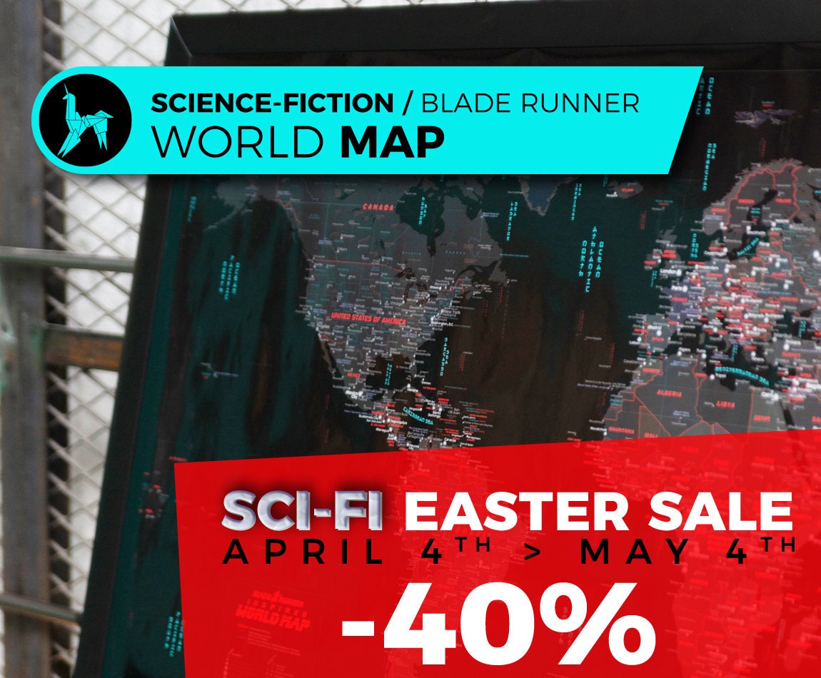 Science Fiction Planet Map