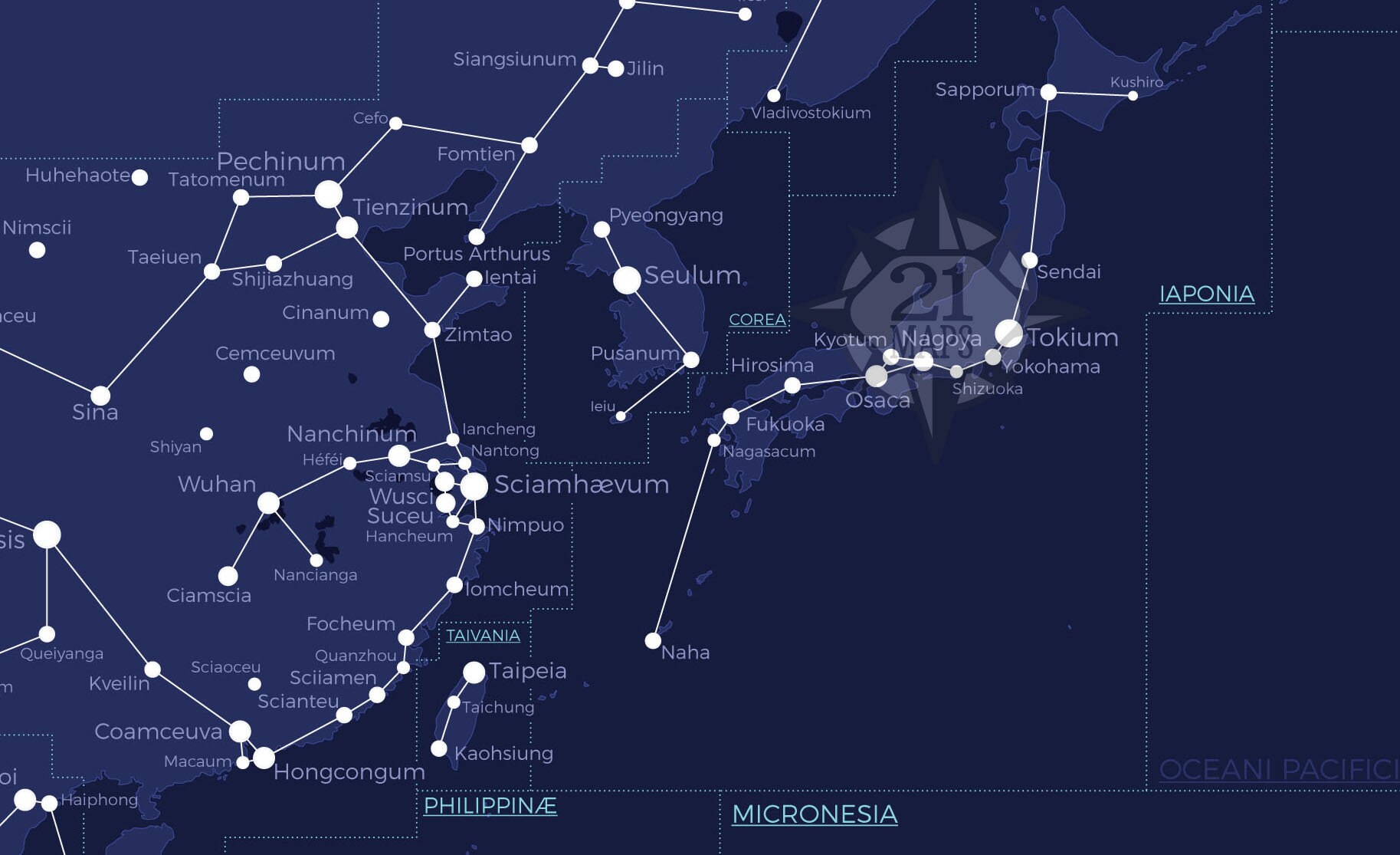 Artistic Constellation World Map a Geographic Map Inspired by - Etsy