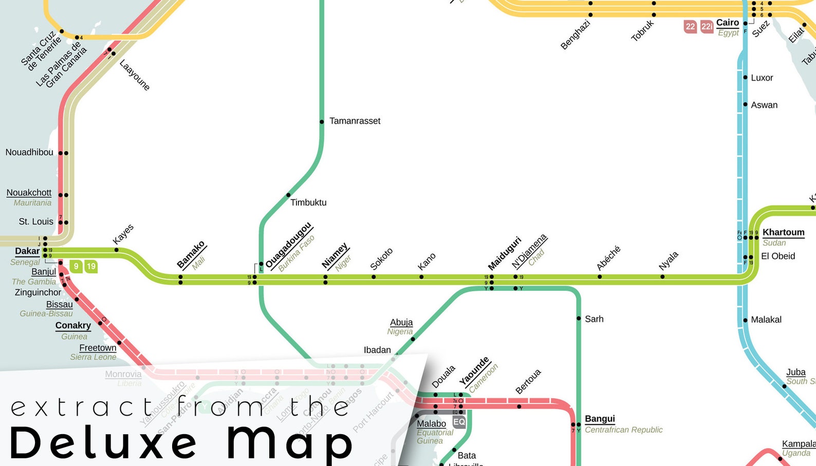 World Map With Subways Subway World Map Cities Are Linked by - Etsy