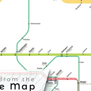 World Map With Subways, Subway World Map, Cities Are Linked by ...