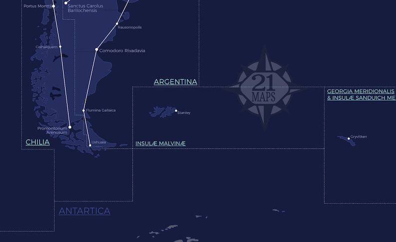 Artistic Constellation World Map a Geographic Map Inspired by - Etsy