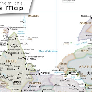 Upside Down Map With a South-up Orientation, Reversed Map, Unique Map ...