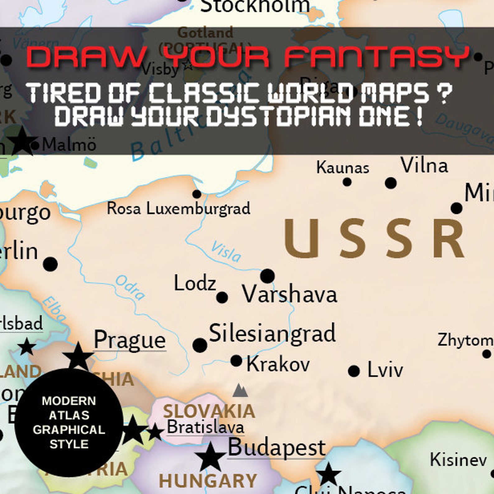 Dystopian Custom World Map, I'll Draw an Alternate History Map, a ...