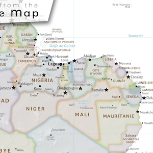Upside Down Map With a South-up Orientation, Reversed Map, Unique Map ...