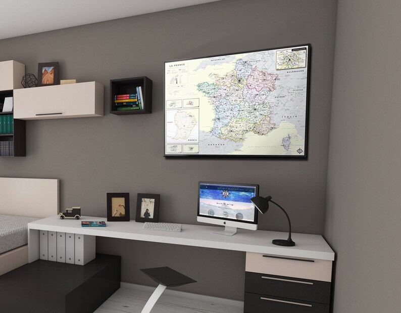 Aesthetic and Accurate Map of France to Decorate - Etsy