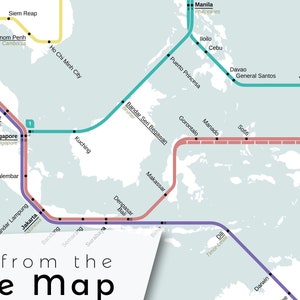 World Map With Subways, Subway World Map, Cities Are Linked by ...