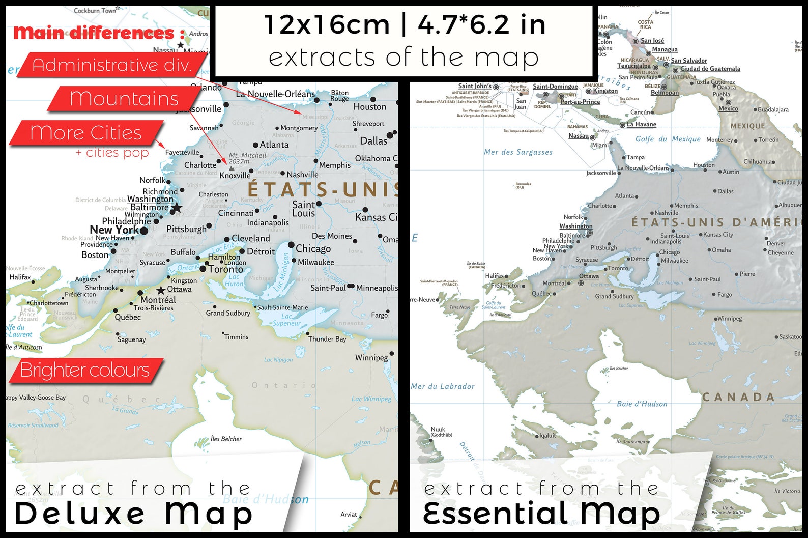 Upside Down Map With a South-up Orientation, Reversed Map, Unique Map ...