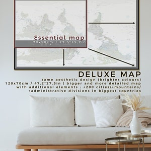 Upside Down Map With a South-up Orientation, Reversed Map, Unique Map ...