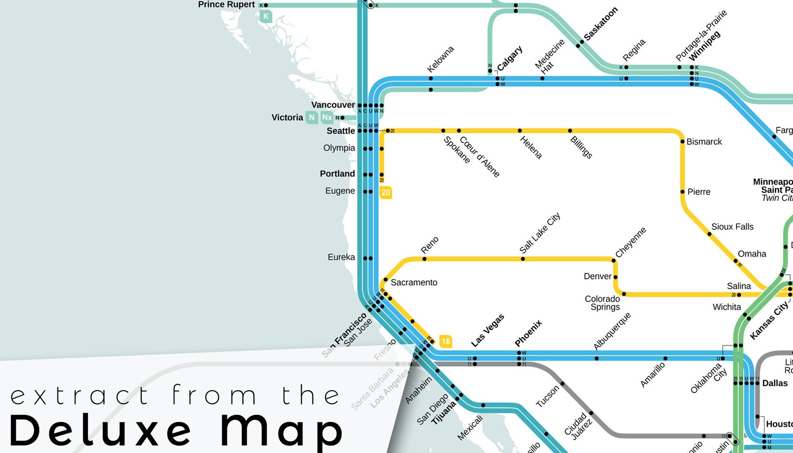 World Map With Subways Subway World Map Cities Are Linked by - Etsy
