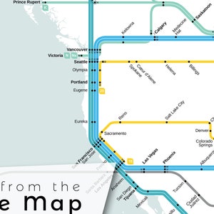 World Map With Subways, Subway World Map, Cities Are Linked by ...