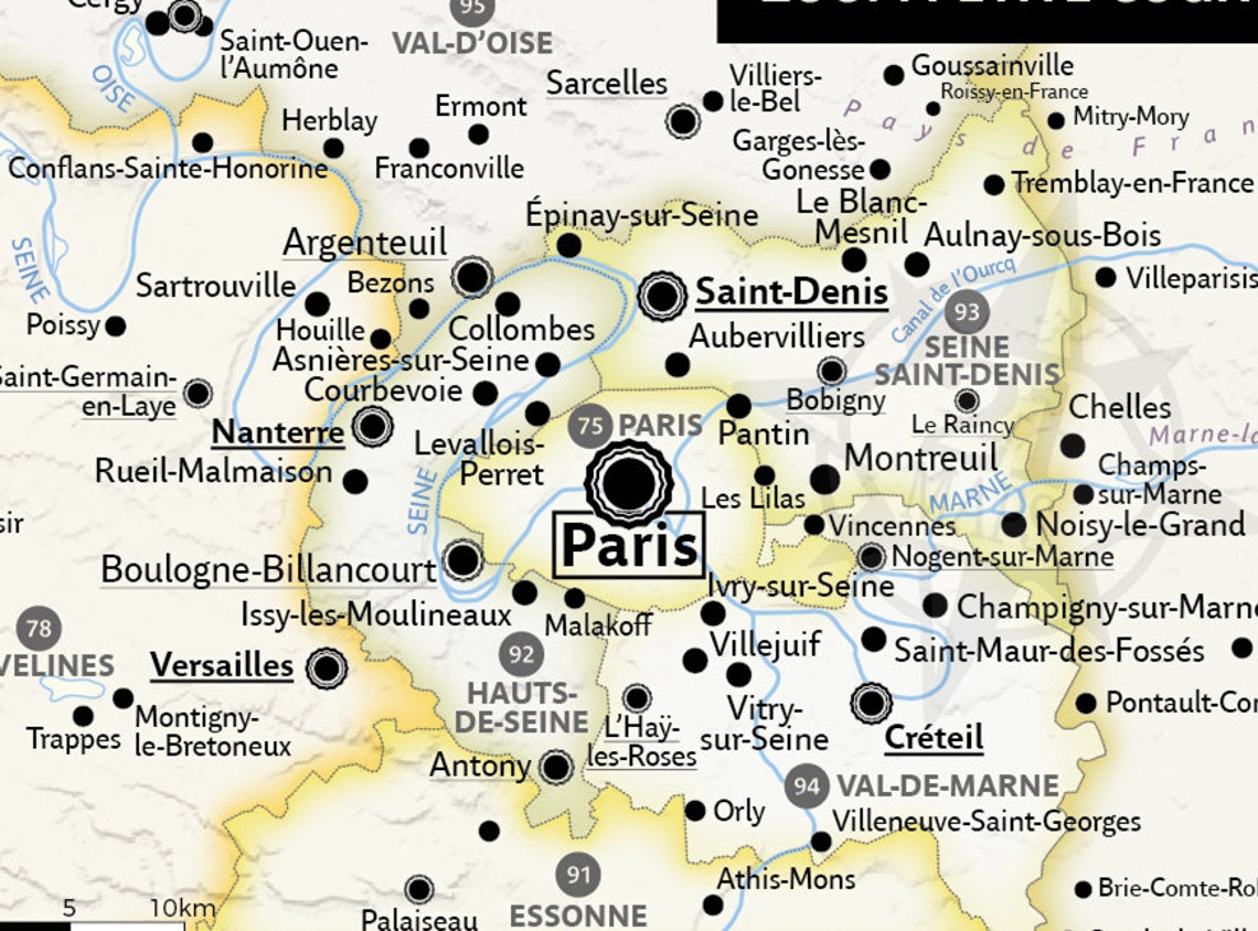 Aesthetic and Accurate Map of France to Decorate - Etsy