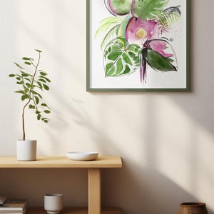 Melody of Plants, Handpainted Illustration, Original Artwork - Etsy