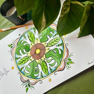 Grow and Glow Mandala, ART PRINT - Etsy