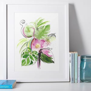Melody of Plants, Handpainted Illustration, Original Artwork - Etsy