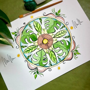Grow and Glow Mandala, ART PRINT - Etsy