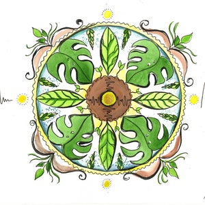 Grow and Glow Mandala, ART PRINT - Etsy