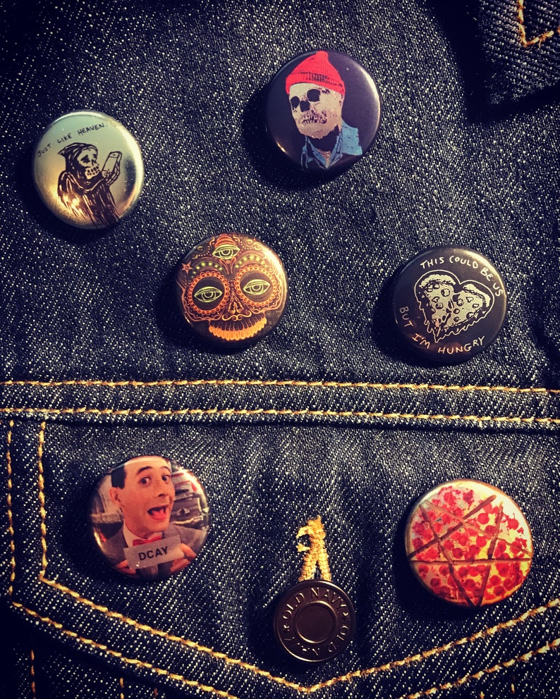 Pee-wee Secret Word 1 Button - Etsy