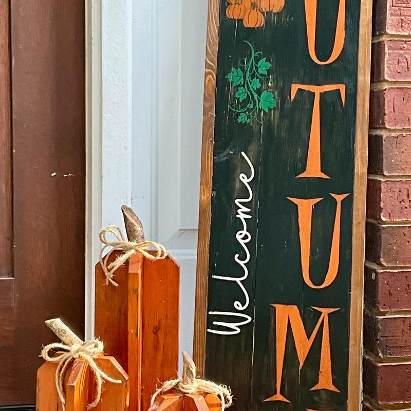 Tall Fall Sign - Etsy