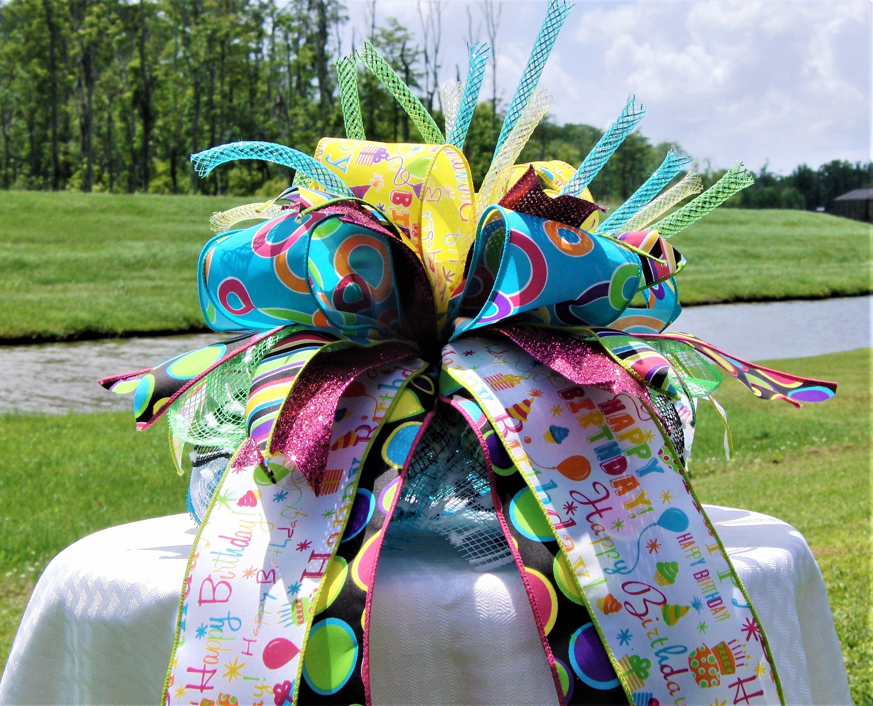 Birthday Bow Happy Birthday Bow Birthday Party Bow Birthday | Etsy