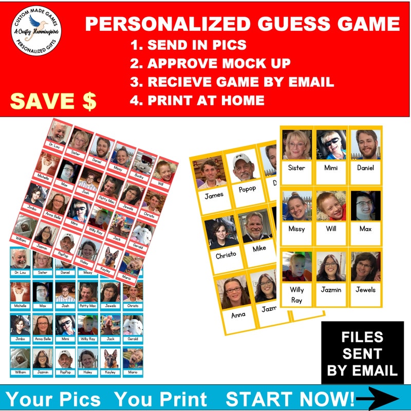 Guess Who Template - Etsy