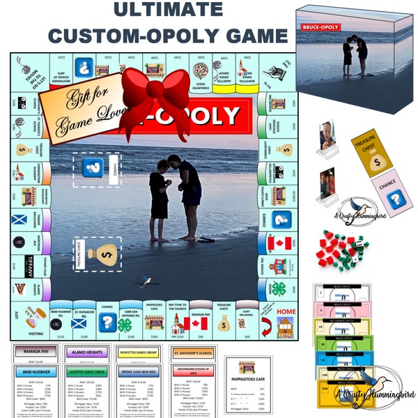 Custom Monopoly Pieces - Etsy