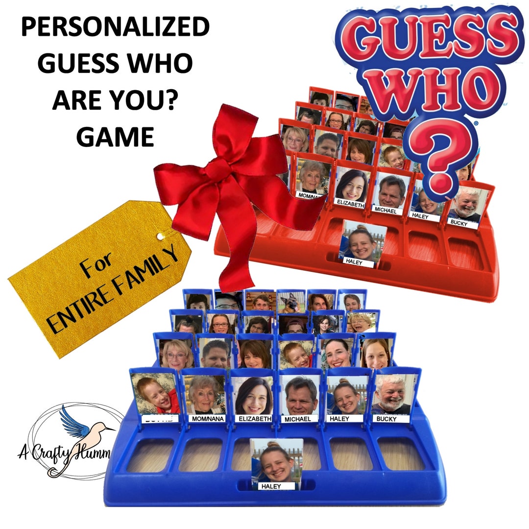 Personalized Guess Who Game, Family Party Game, Custom Guess Who Game ...