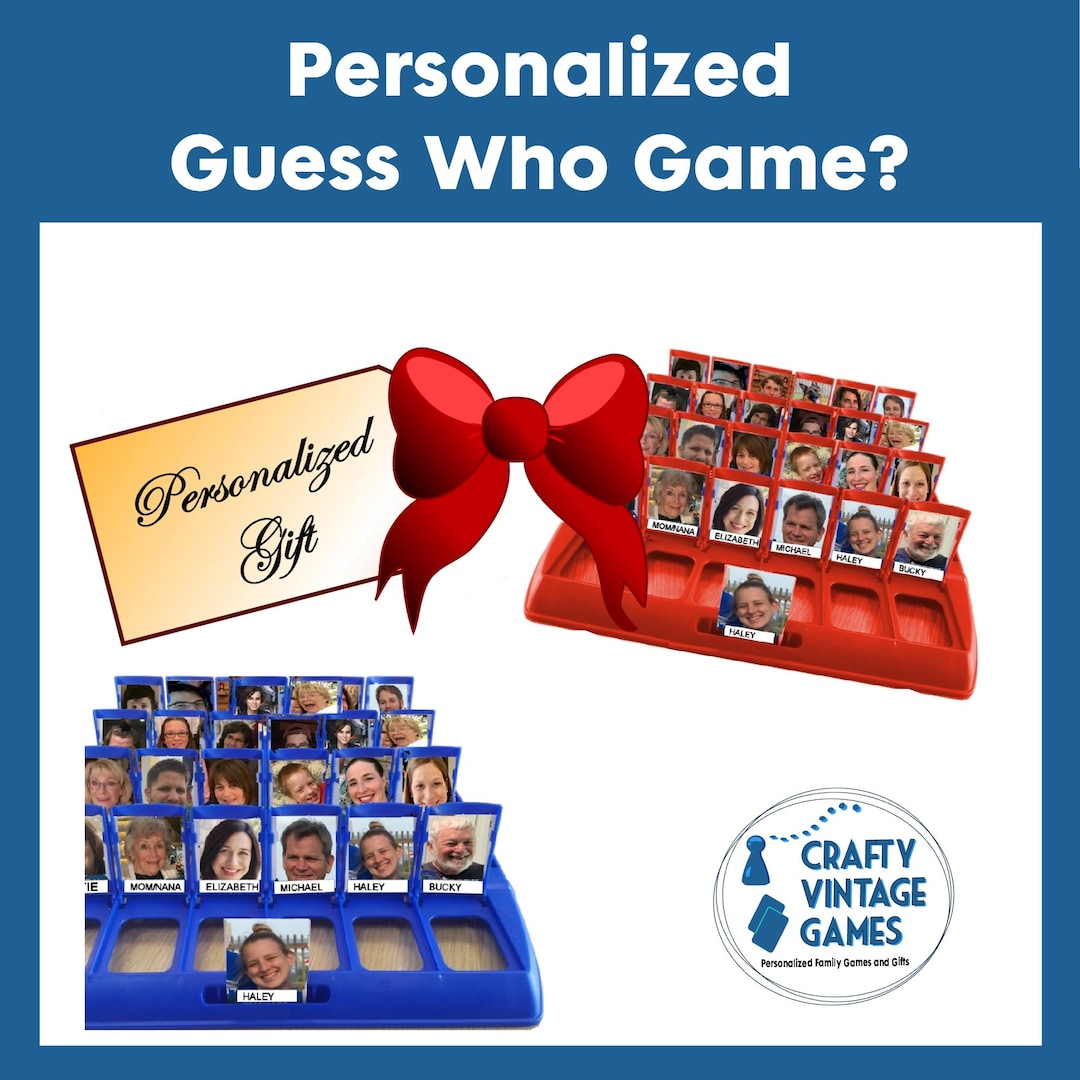 Guess Who Personalized Game, Family Holiday Reunion Party Activity ...