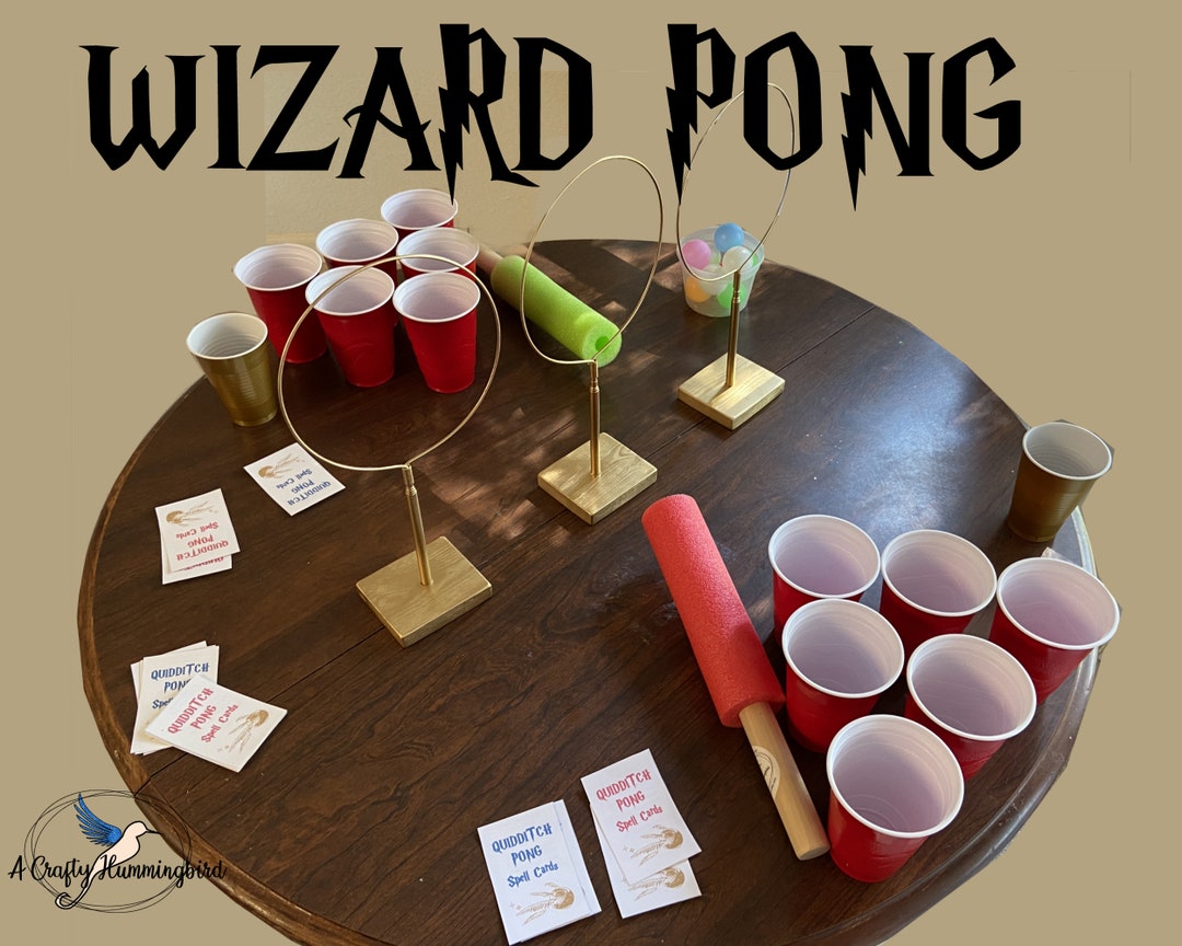 Wizardly Pong Game, Quiddich Hoops, Flying Broom Activity, Magical ...