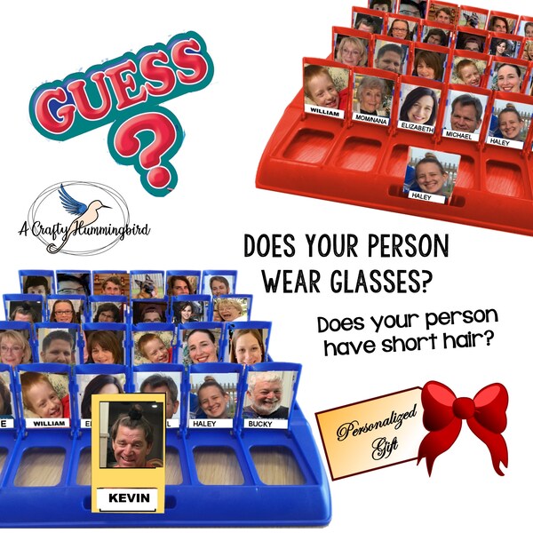 Guess Who Cards - Etsy