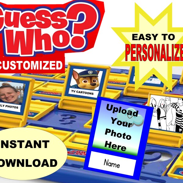 Guess Who Template - Etsy