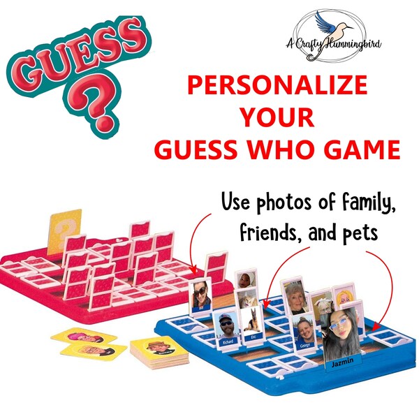 Guess Who Cards - Etsy