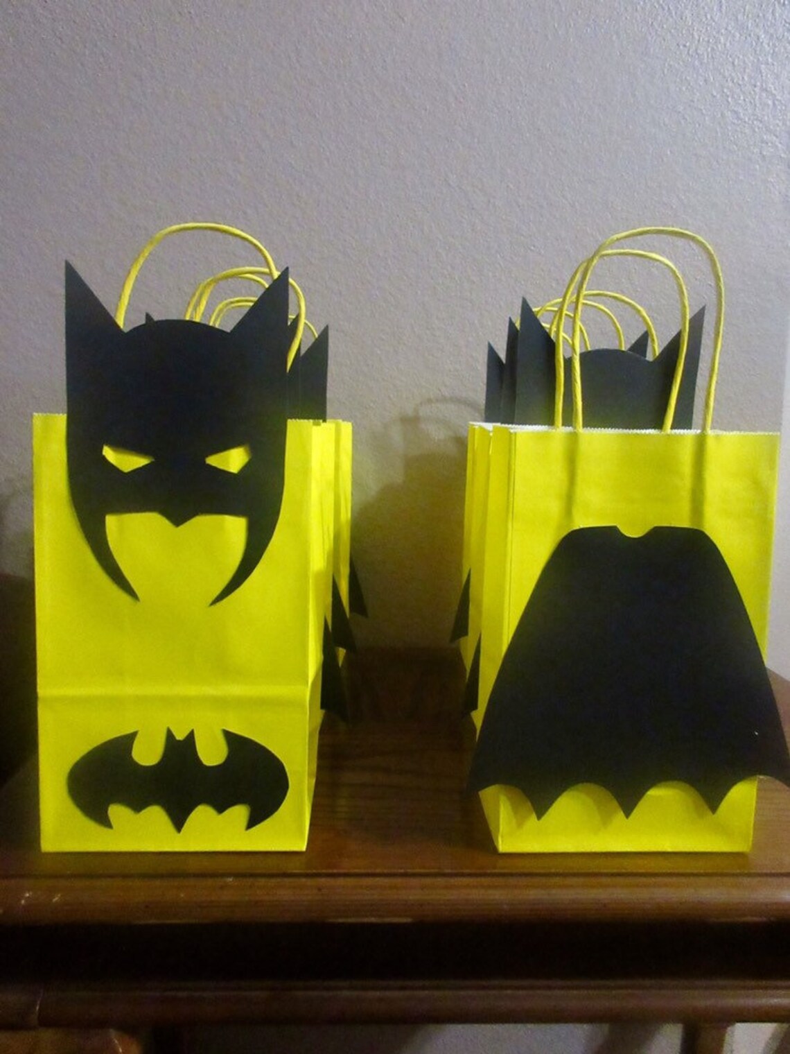 Set of 12 Bags*batman Favor Bag, Batman Party, Batman Favor Bag, Batman ...